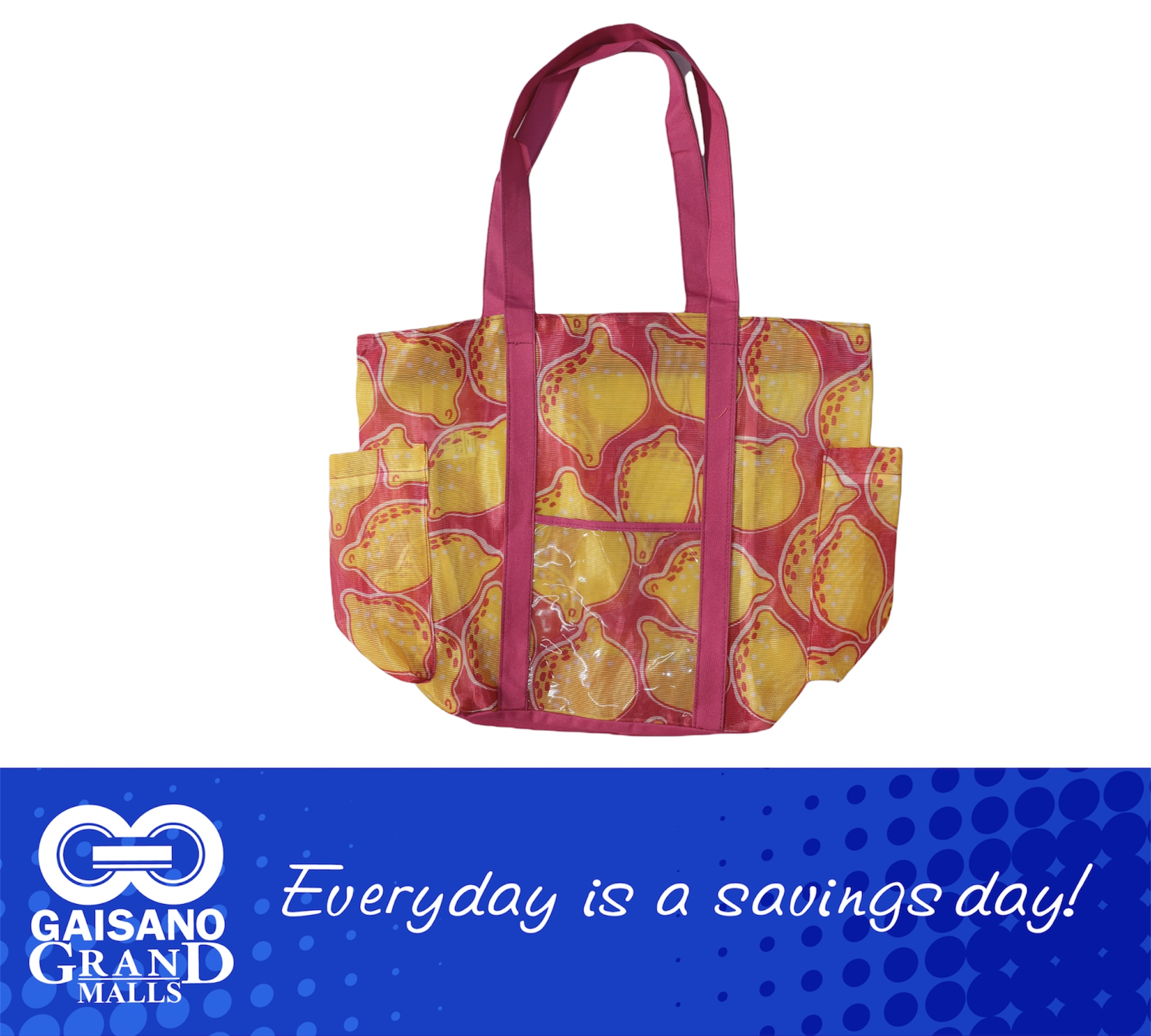 Beach Bag, Mesh Shoulder Bag, Pool Bag 30x17.5x39cm 058 Gaisano Grand ...