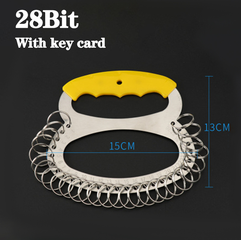 18/28-Bit Stainless Steel Keys Plate Key Management Key Disk Key Ring ...