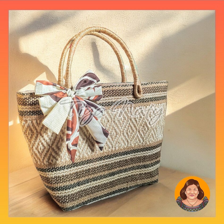 TIYA NATY Native Handwoven Abaca abaka bag for woman bag top-handle bag ...