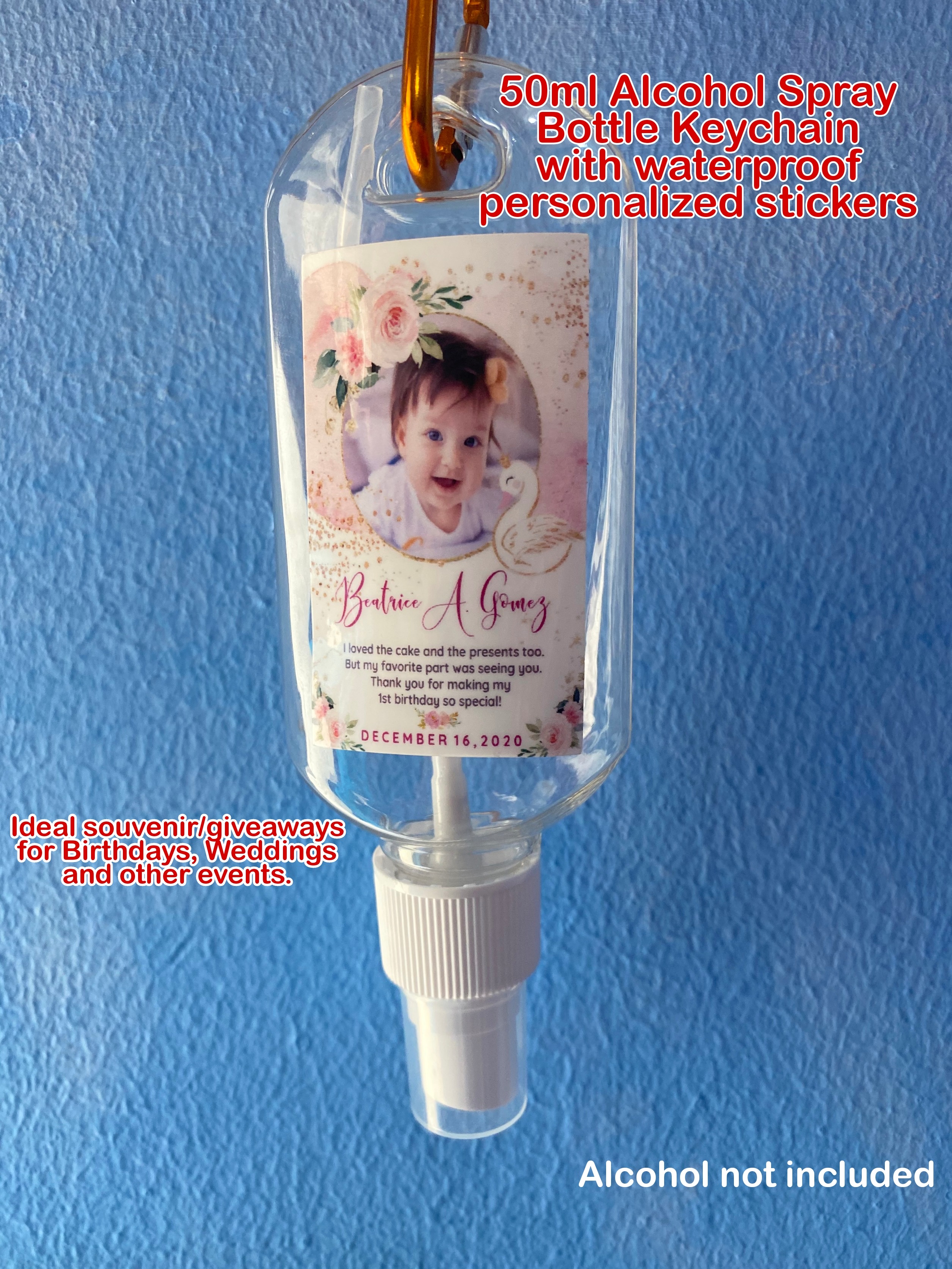 10pcs 50ml Alcohol Spray Bottle Keychain Souvenir and Giveaways | Lazada PH