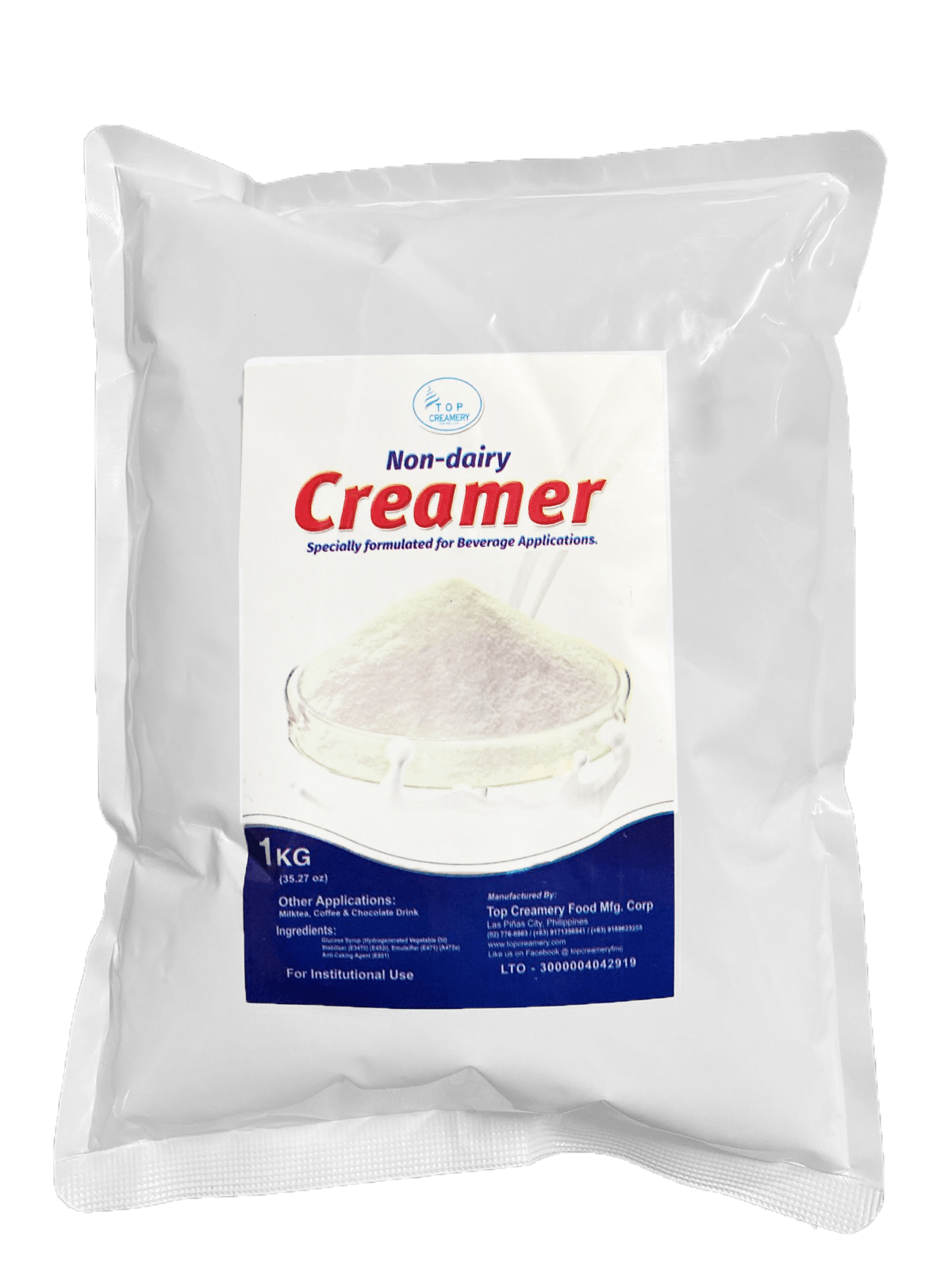Top Creamery’s™ Non-Dairy Top Creamer 1kg & Non-Dairy Creamer 5kg & The ...