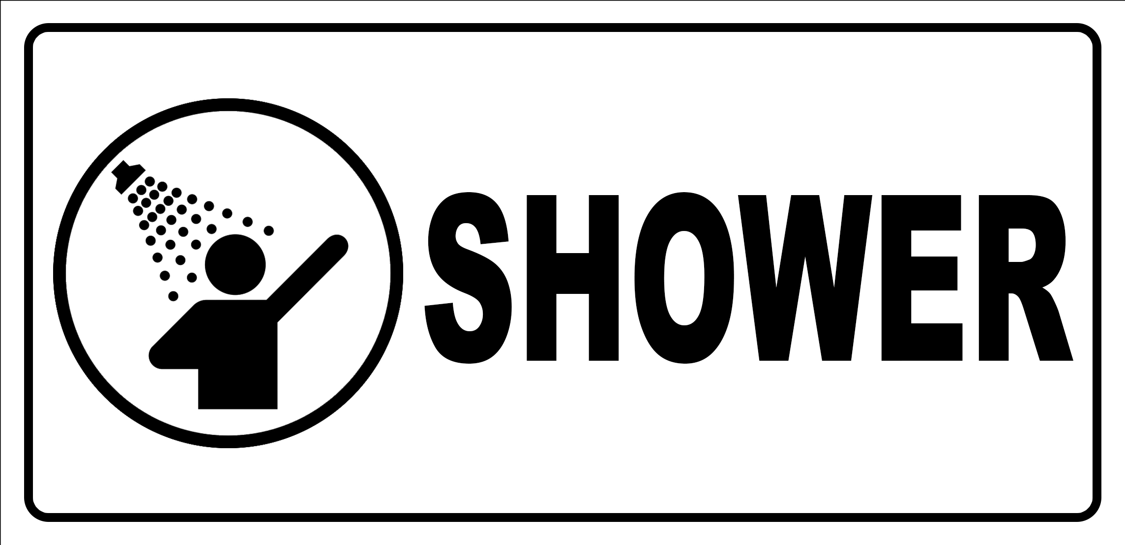 SHOWER SIGNAGE PVC TYPE WATERPROOF AND NON-FADING | Lazada PH