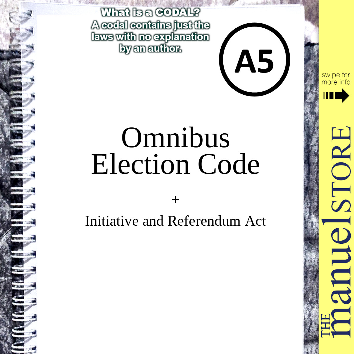 Codal Notebook (2023) Election Laws Omnibus Code Party-list ...