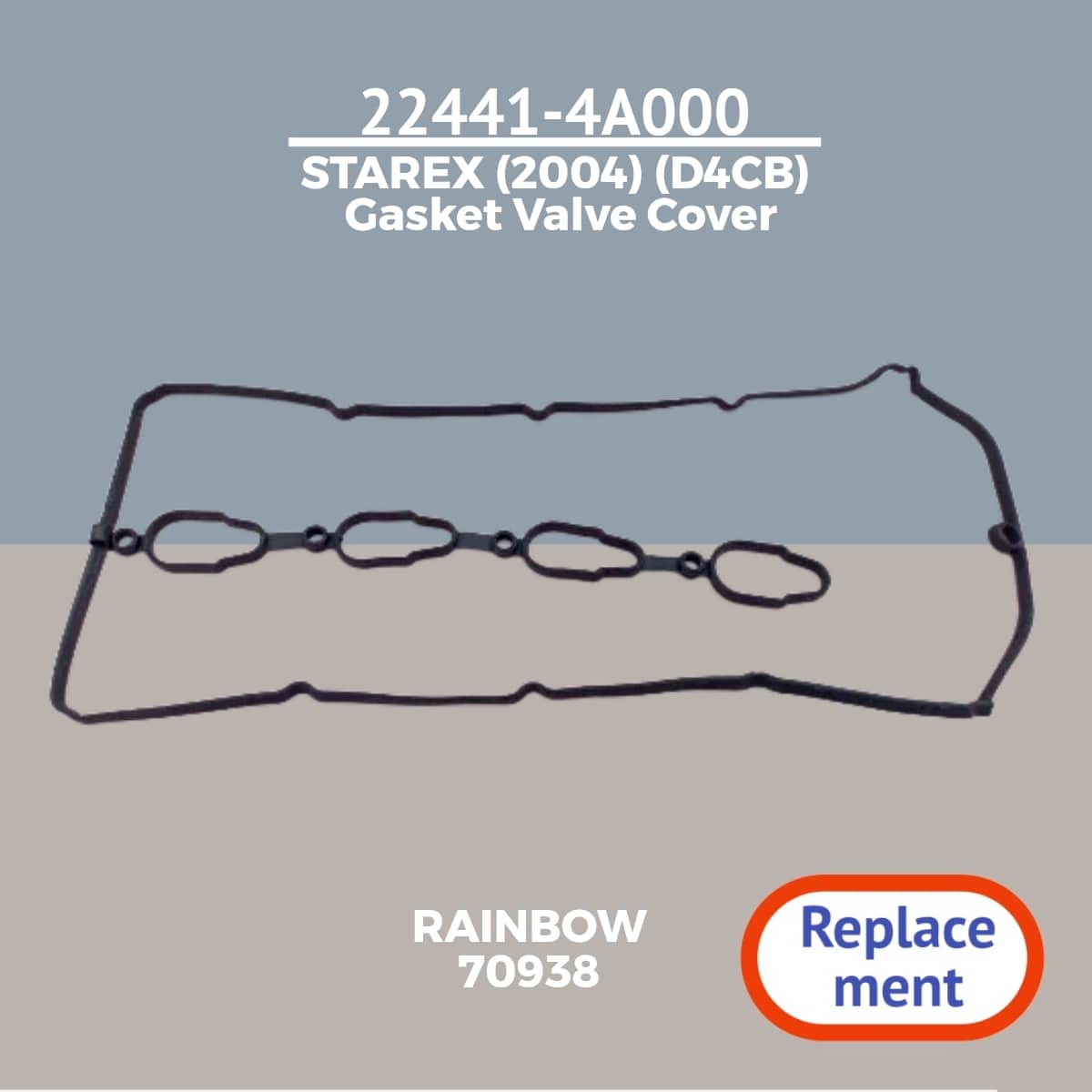 224414A000 Gasket Valve Cover for HYUNDAI Starex ("2004) (D4CB ...