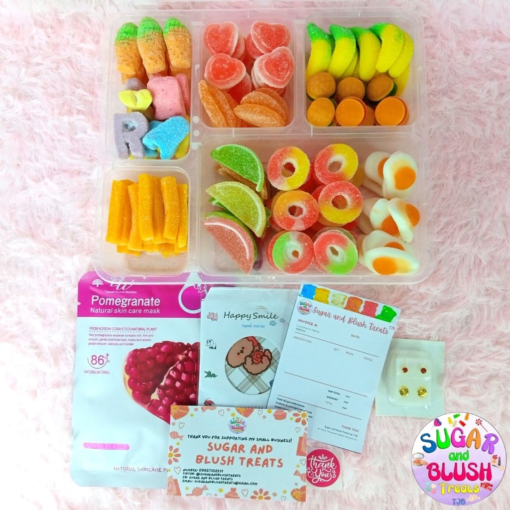 SUGAR AND BLUSH TREATS | 500g Gummy in a Bento Box | Lazada PH