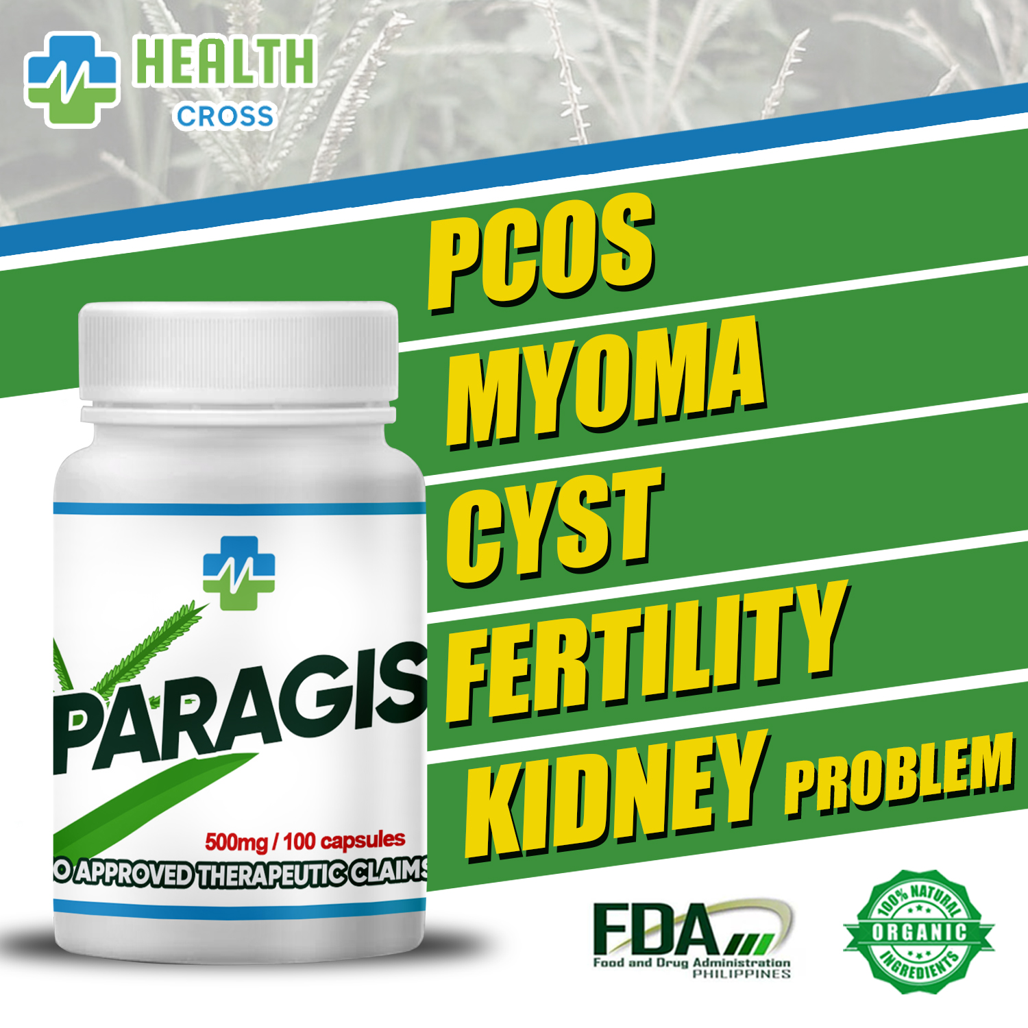 Healthcross Paragis 100% Authentic for PCOS, Irregular Period, Cyst ...