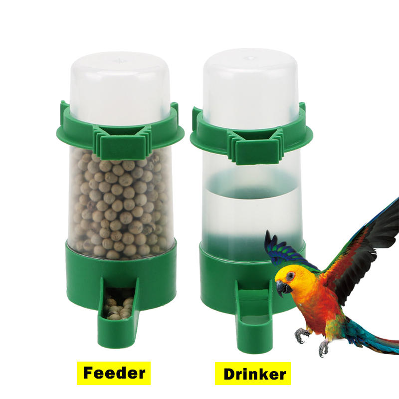140ML Bird Water Drinker Feeder Lovebirds Automatic Drinking Fountain ...