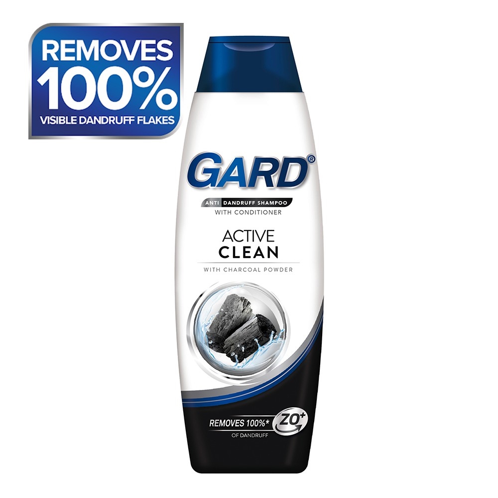 Gard Active Clean Antidandruff Shampoo with Charcoal Powder 180ml ...