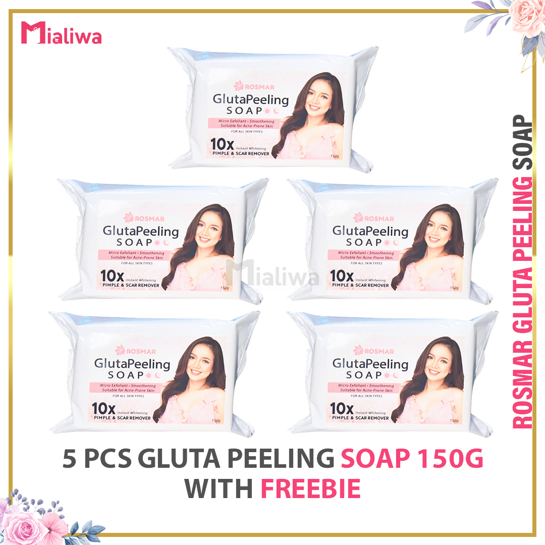 Rosmar Gluta Peeling Soap, Sabon Pampaputi Whitening Exfoliating ...