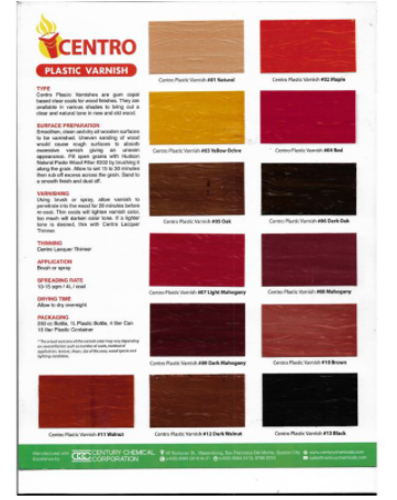 Centro Varnish 350cc all colors Available Authentic | Lazada PH
