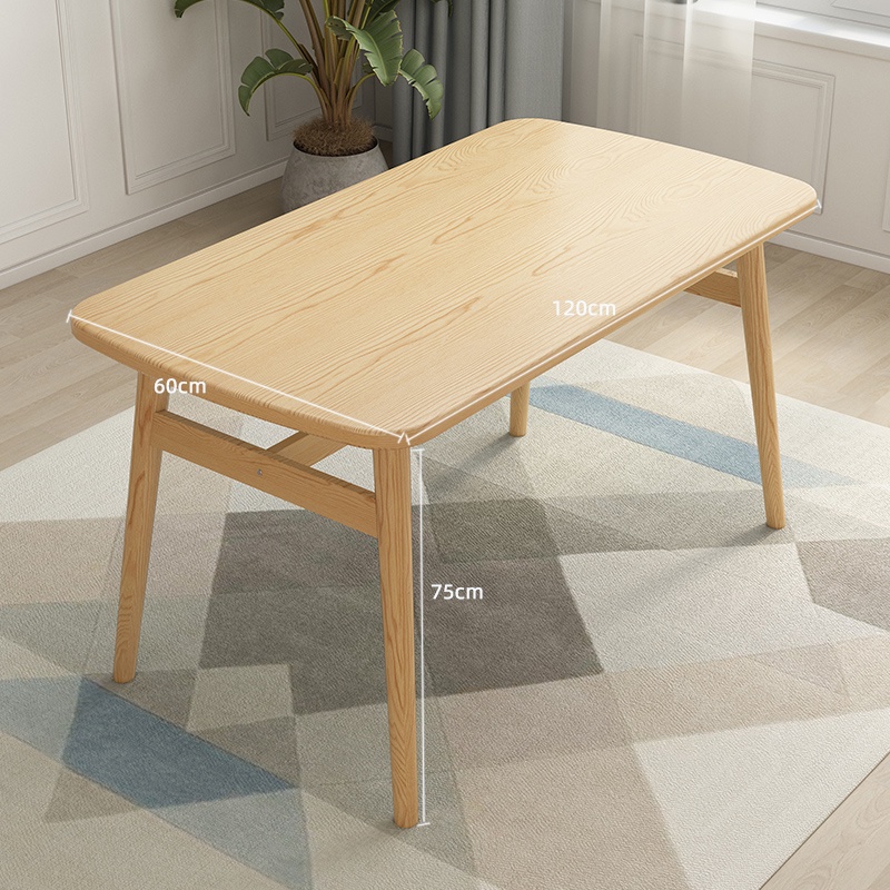 Finelife Modern dining table Simple small family table 4-person dining ...