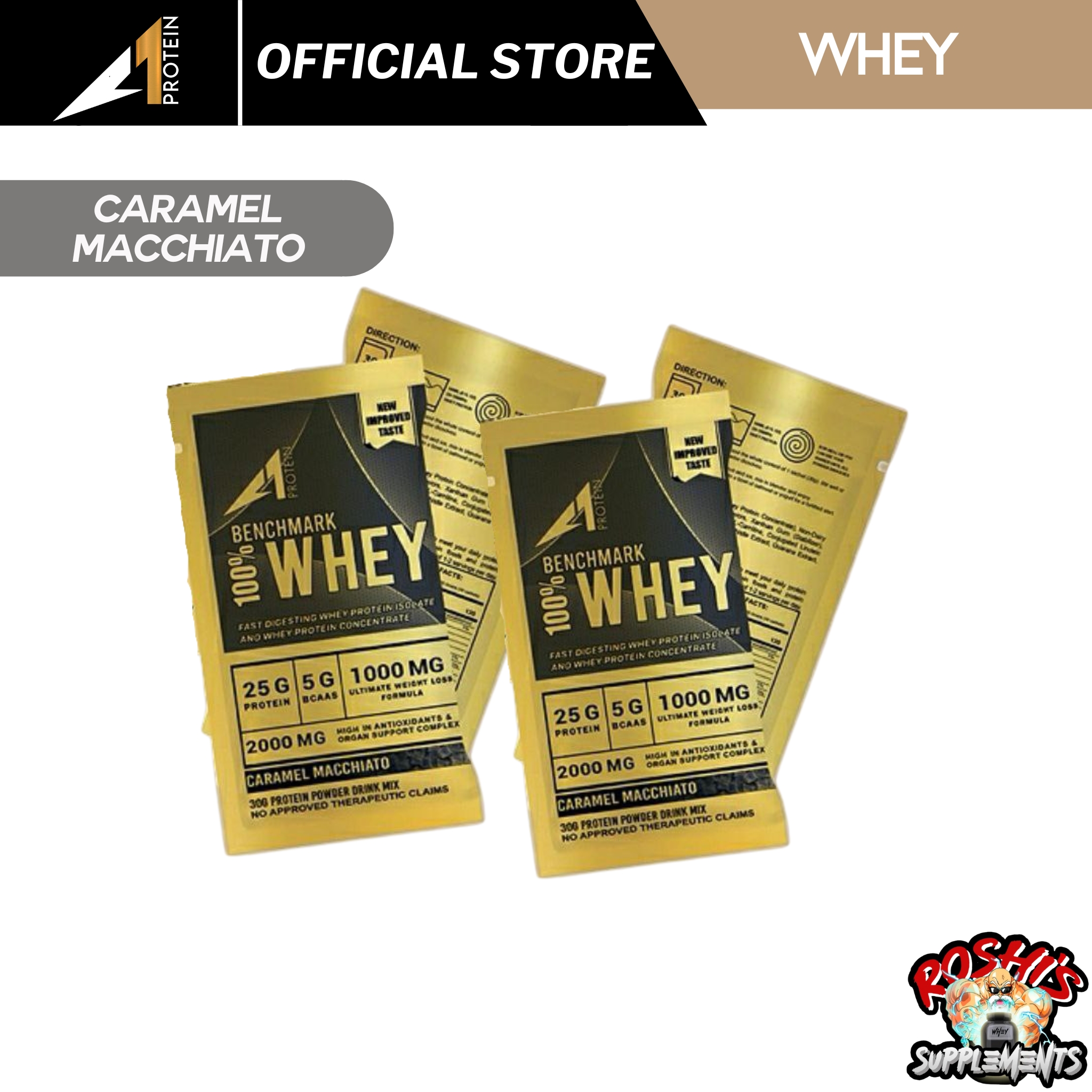 A1 PROTEIN BENCHMARK 100% WHEY PROTEIN WITH OR WITHOUT SHAKER | Lazada PH