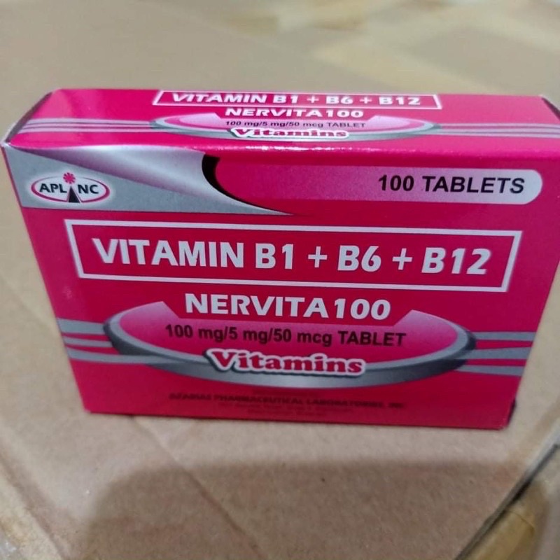 Vitamin B complex (NERVITA 100) 100 tabs per box♧ | Lazada PH