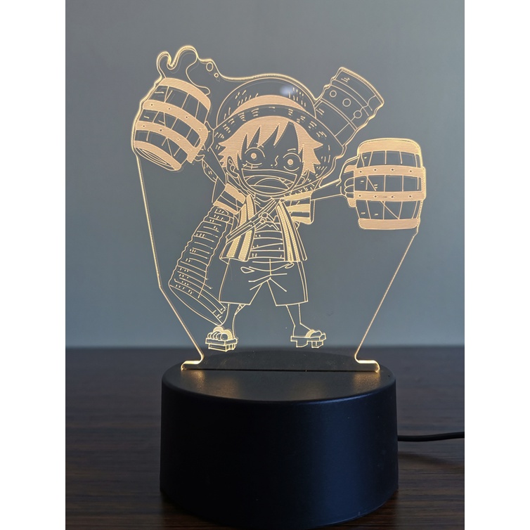 Creative Design 3D Acrylic Night Light Optical Illusion Light Desk Lamp ...