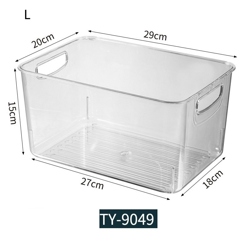 Acrylic Storage Organizer Transparent Ref Desk Wardrobe Food Storage ...