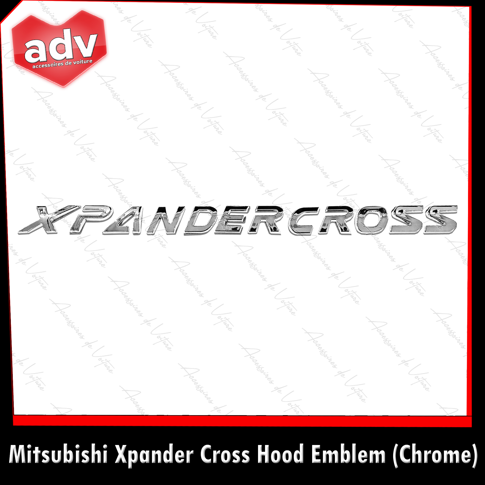 Mitsubishi Xpander Cross Hood Emblem (Chrome) | Lazada PH