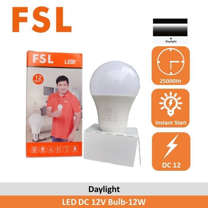 FSL LED Bulb 12V DC 3W 5W 9W 12W Dlight | Lazada PH
