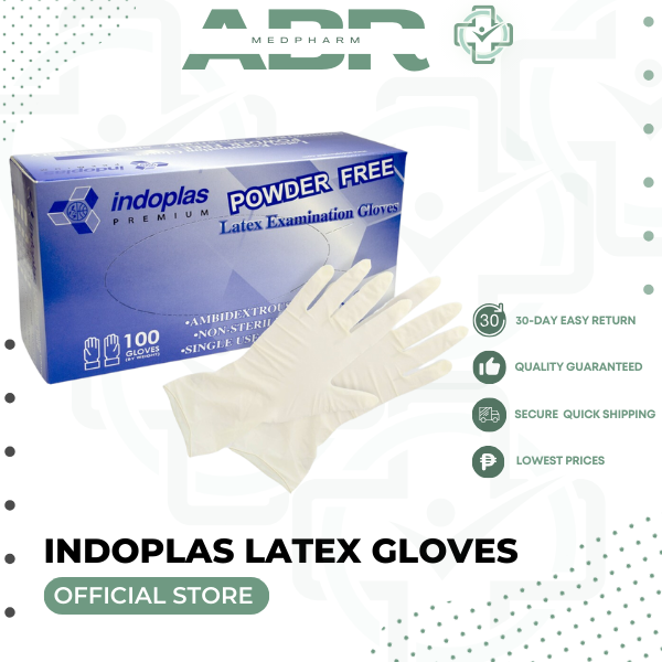 Disposable Latex Gloves 100pcs per box Indoplas | Lazada PH