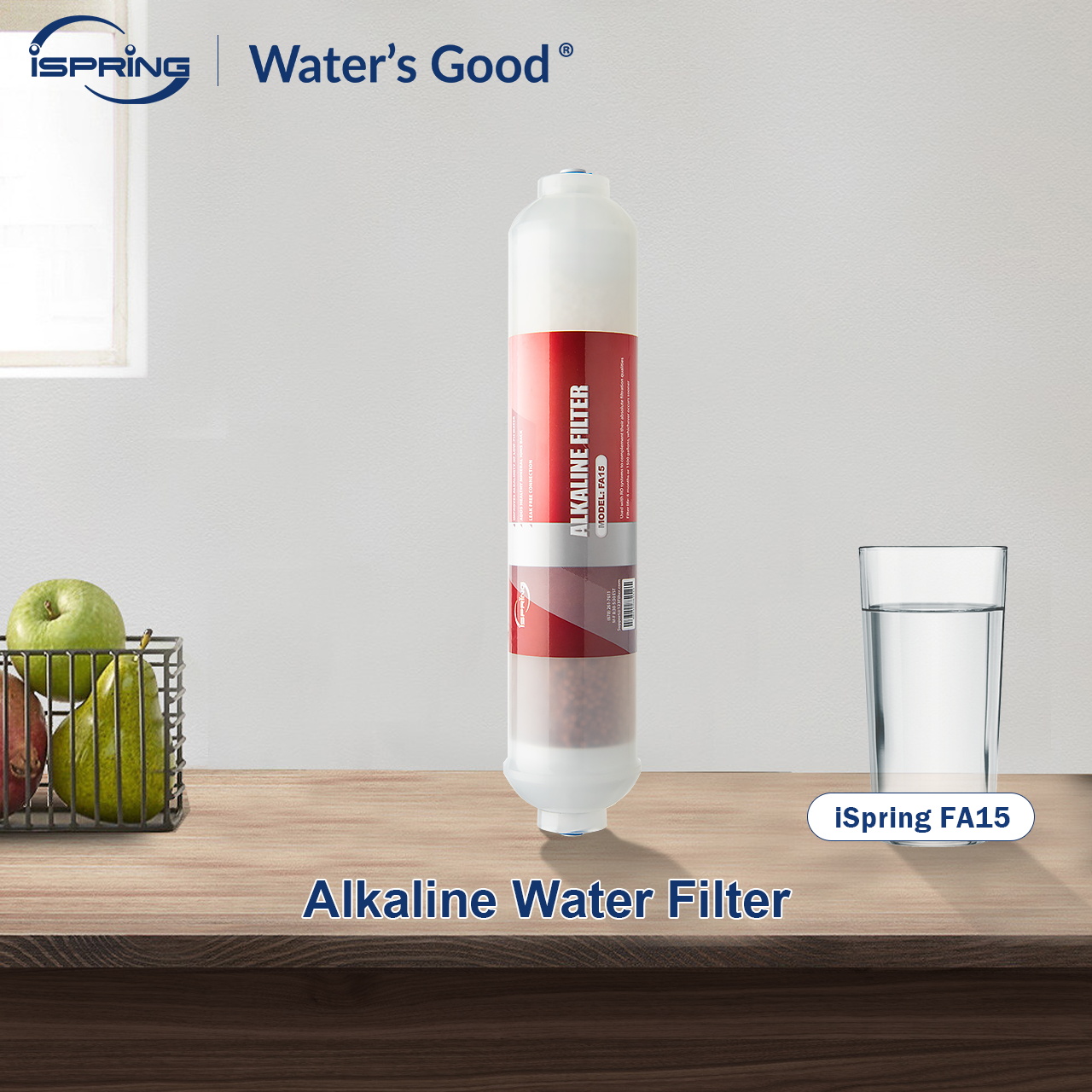 iSpring FA15 Universal Alkaline Water Filter Cartridge for Reverse ...