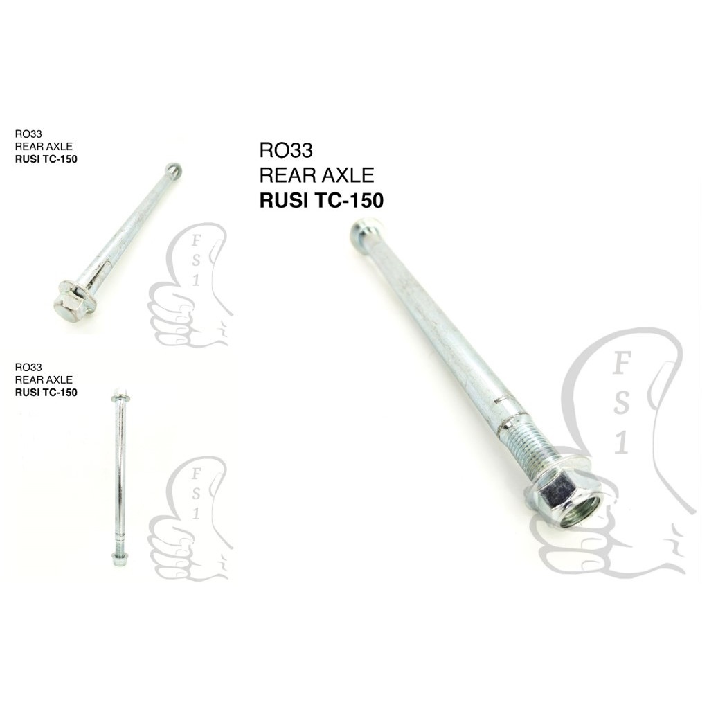 FAST SHIP- Motorcycle Rear Axle RUSI MP-110 XRM TMX SHOGUN RUSI TC-150 ...