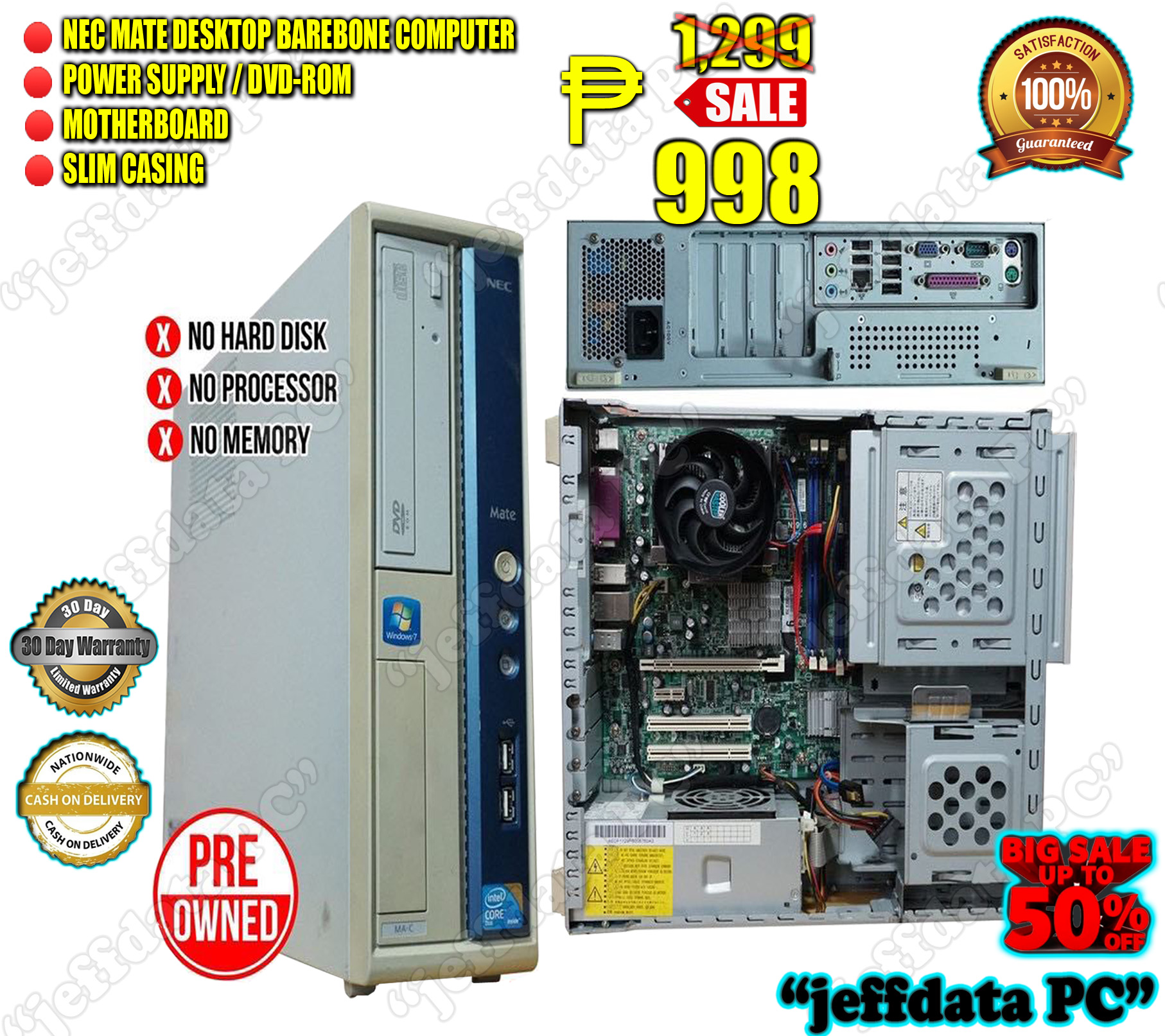 Cpu Desktop Nec intel No Processor 1155 motherboard No Ram No Hdd ...