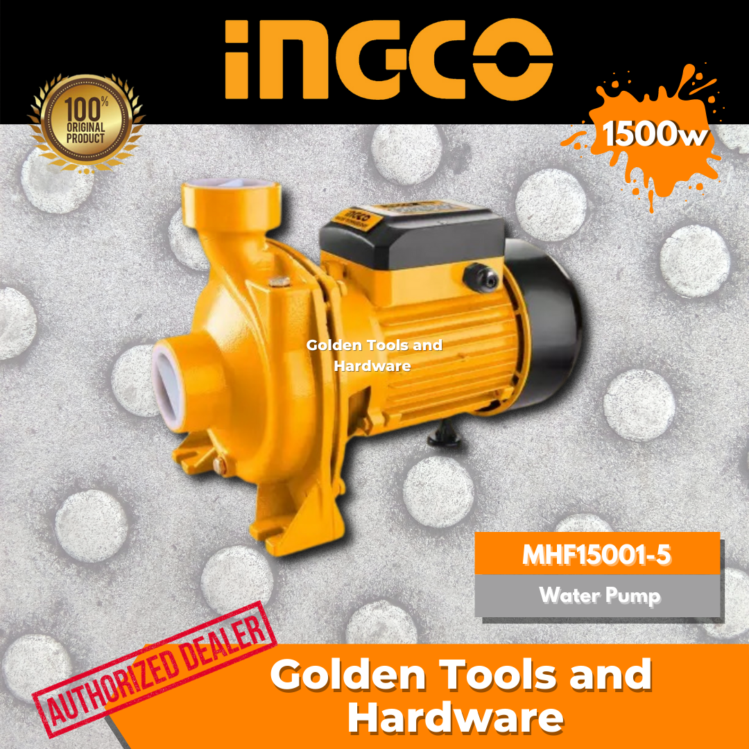 INGCO MHF15001-5 Water Pump 1500W [GOLDEN | IWP] | Lazada PH