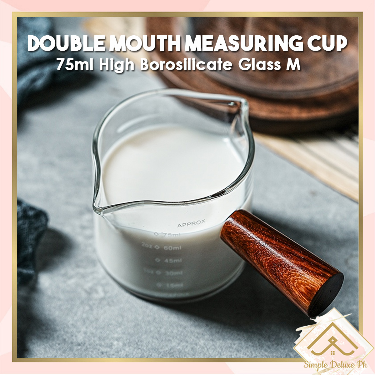 SIMPLE DELUXE PH Espresso Cup Shot Glass Coffee Measuring Cup Shot ...