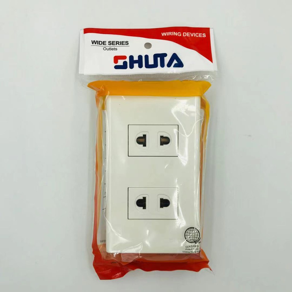 Shuta Wide Series Gang Outlet (10A-250V)#WH model | Lazada PH