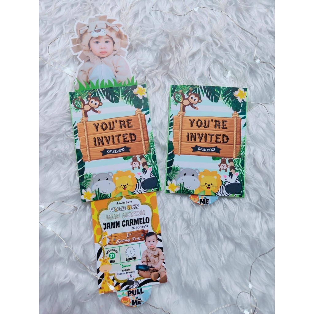 New 2023 Pull me invitation Safari Adventure Theme | Lazada PH