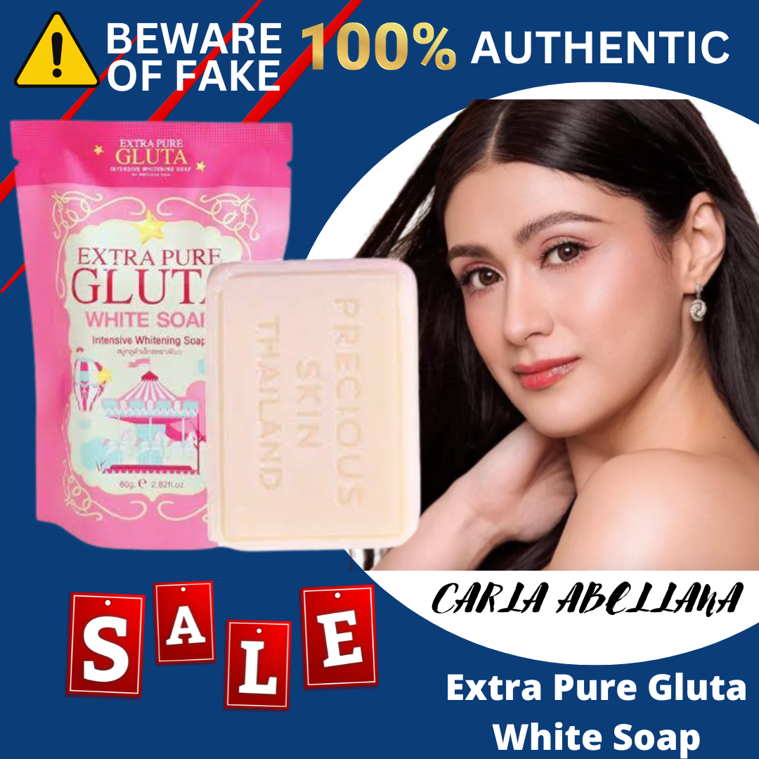 Extra Pure Gluta White Soap by Precious Skin Thailand 80g] Skin ...
