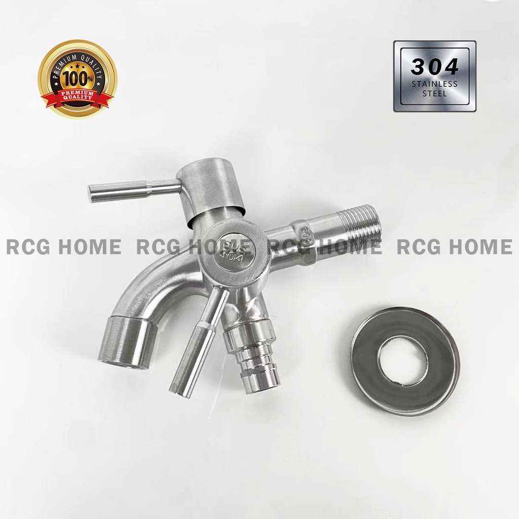 RCGSteel SUS304 Faucet TwoFaucetFunction Washing Machine Faucet | Lazada PH