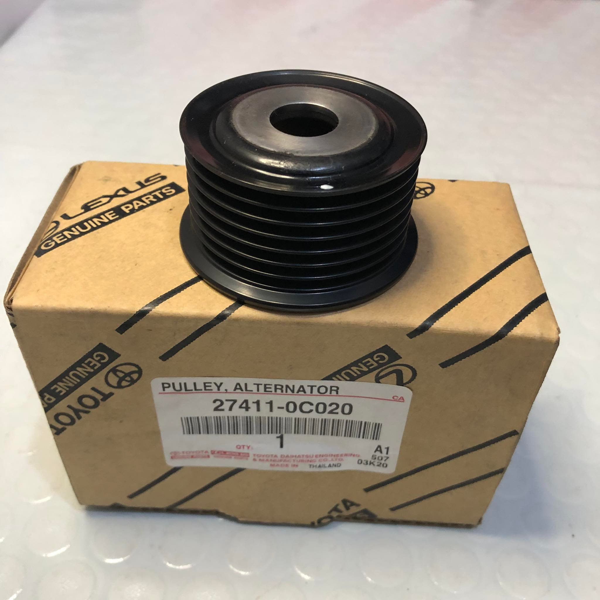 GENUINE TOYOTA ALTERNATOR PULLEY FOR INNOVA/FORTUNER/HILUX 2.0/2.7 2005 ...