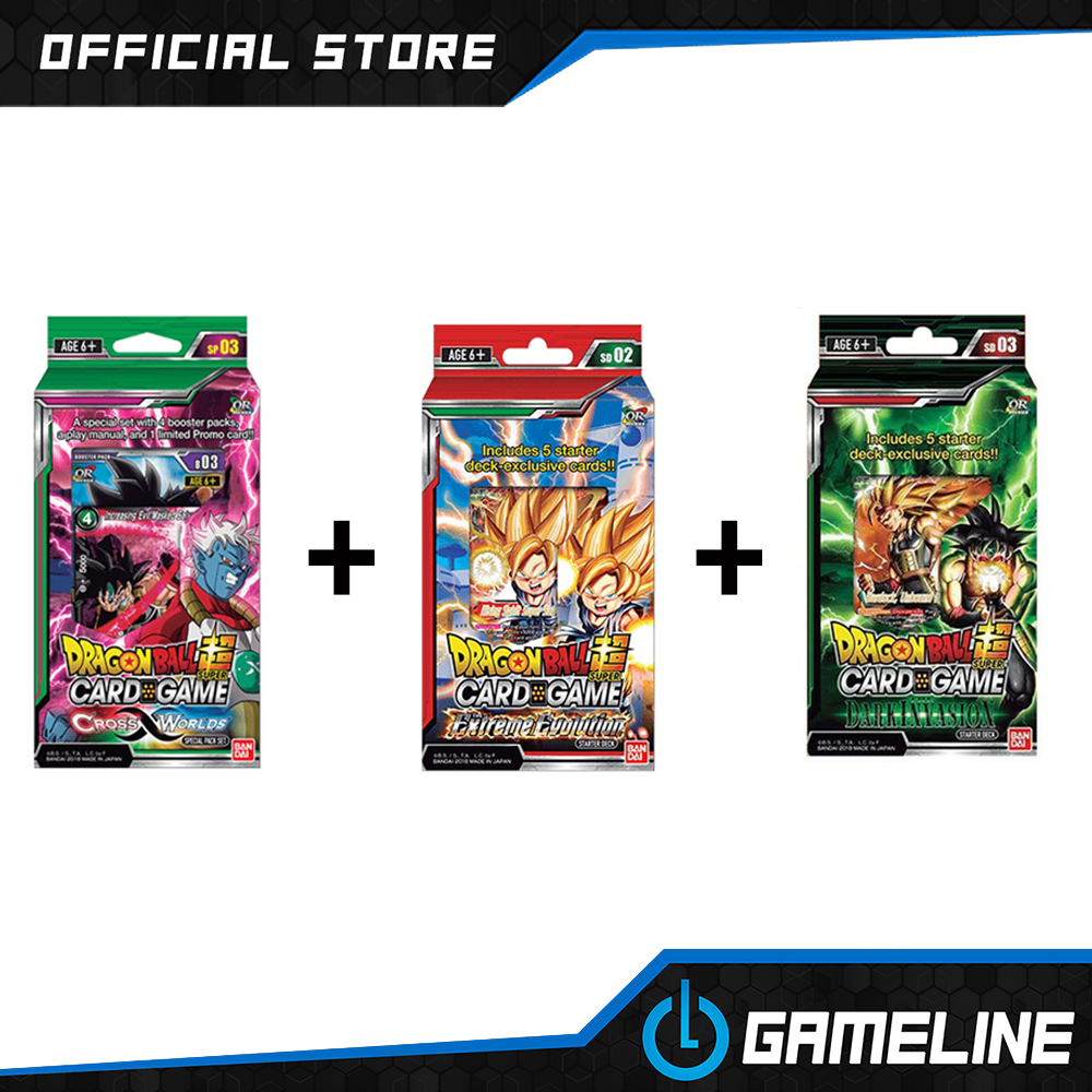 Dragon Ball TCG Super Card Game Special Pack Set SP03 + Starter Deck SD02 + Starter Deck SD03 ...