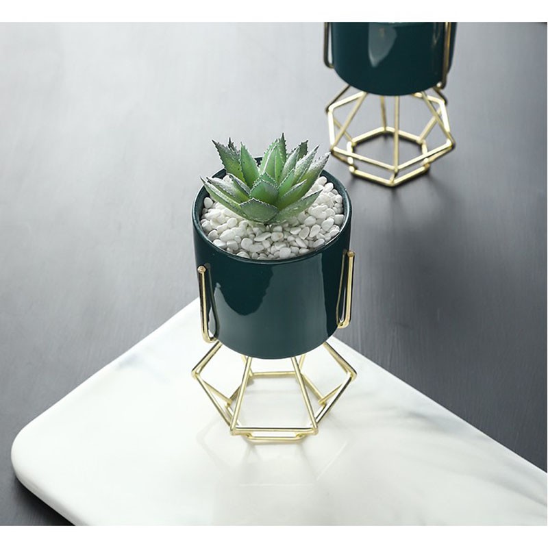 Geometric Succulent Plant Pot Decoration Tabletop Flower Pot Nordic ...