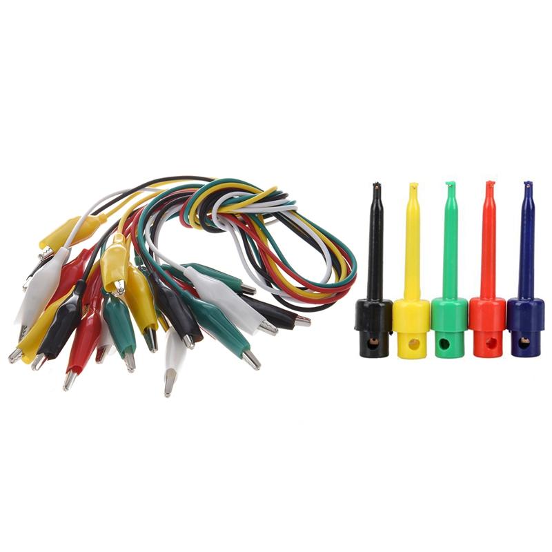 20 Pcs Test Tools: 10 Pcs 5-Color Double Ended Alligator Clips Test ...