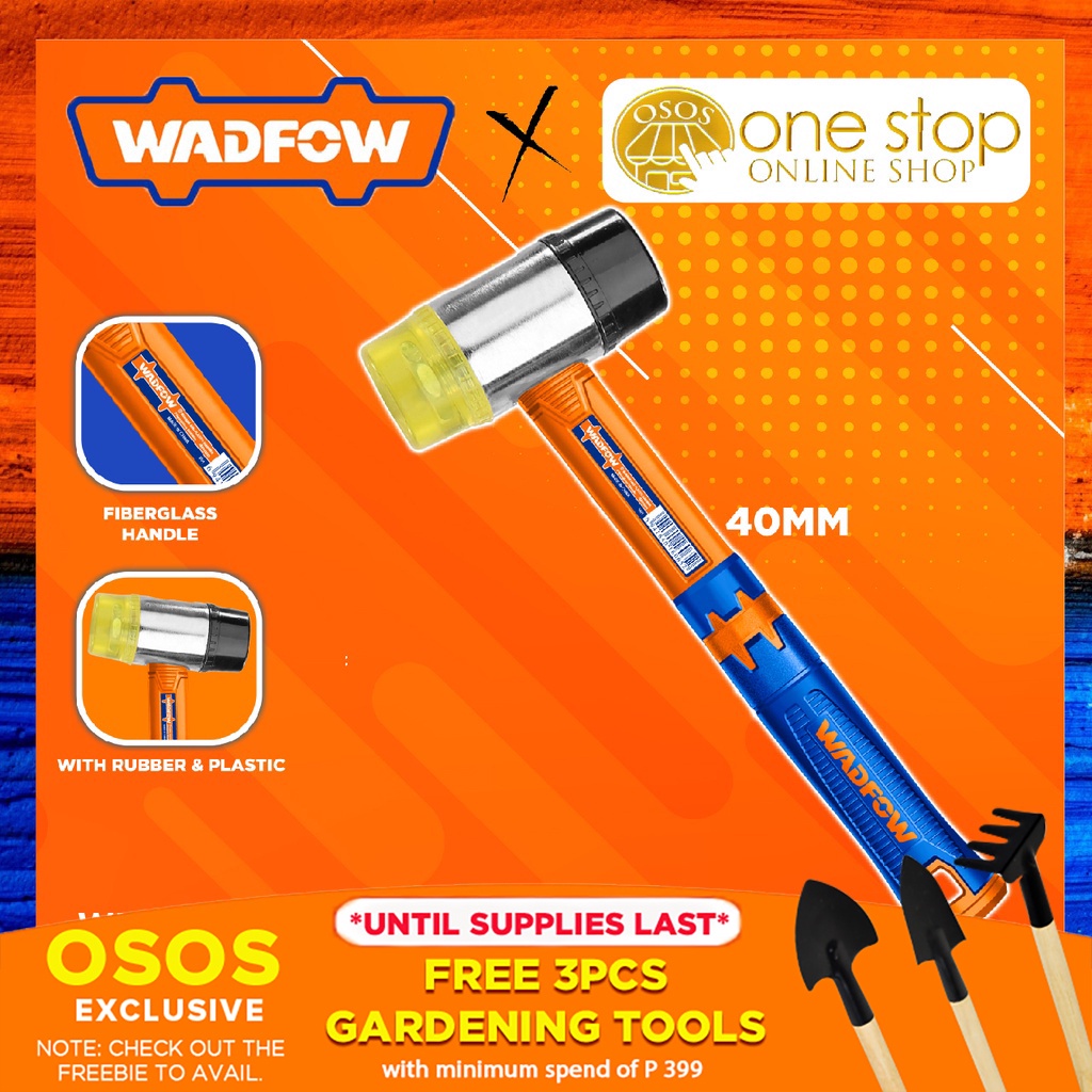 WADFOW Tools Original WHM7305 Rubber & Plastic Hammer Maso Martilyo ...