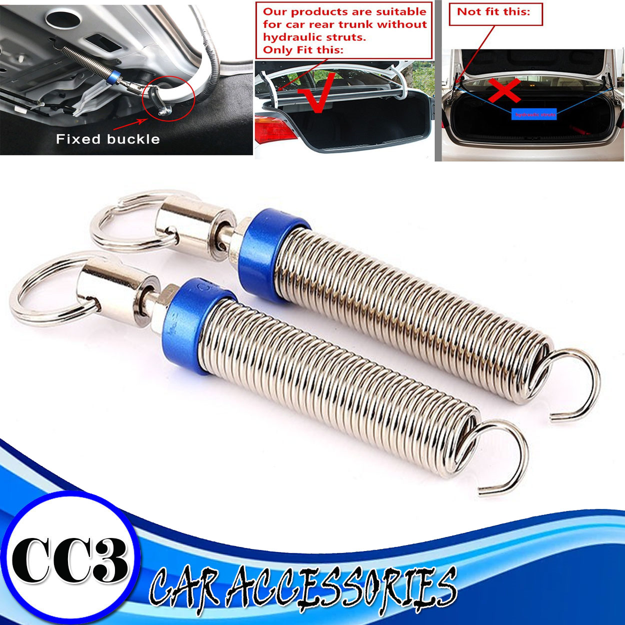 Adjustable Automatic Auto Car Trunk Boot Lid Lifting Device Spring ...