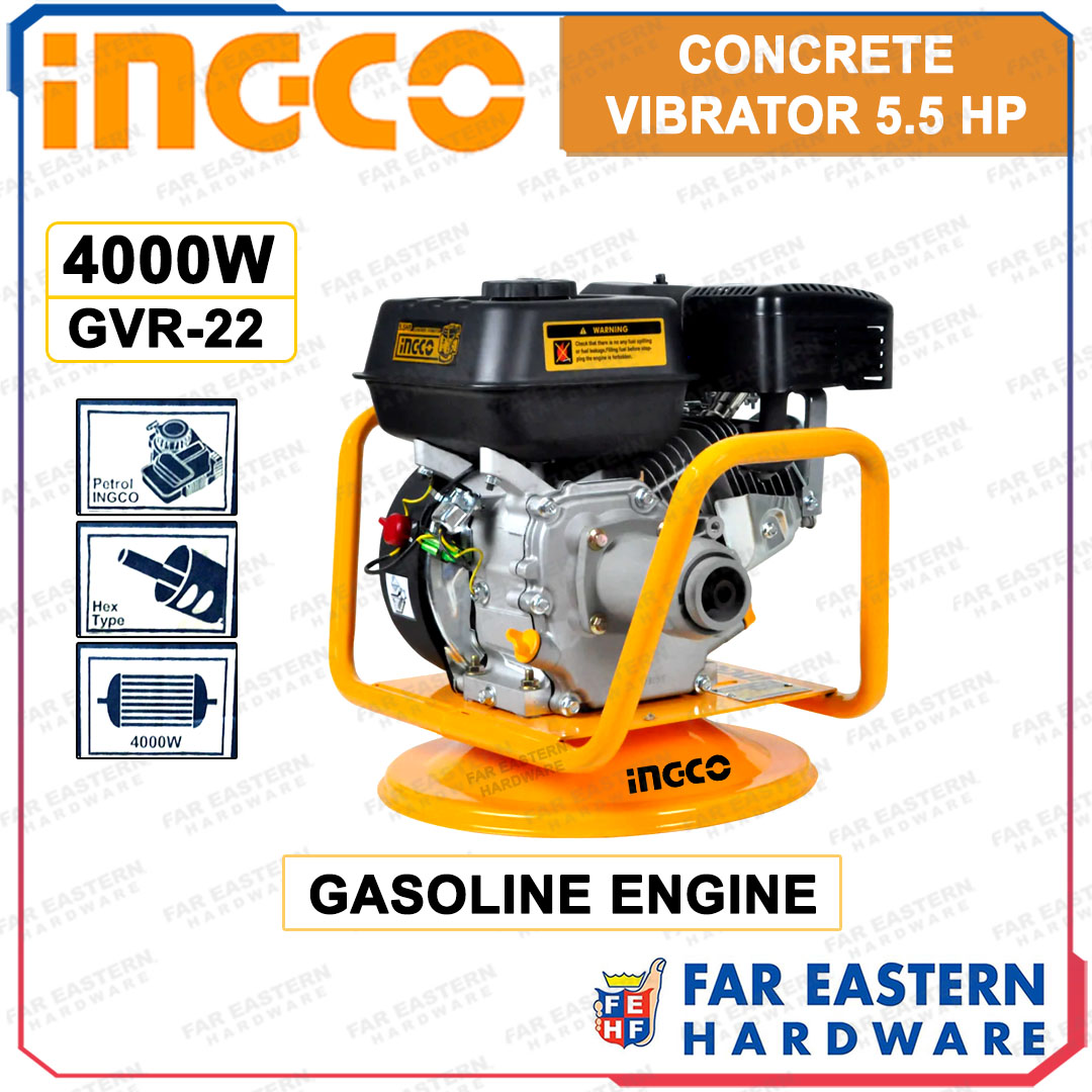 INGCO Concrete Vibrator 5.5Hp Gasoline Engine 4000W GVR-22 INVAR ...