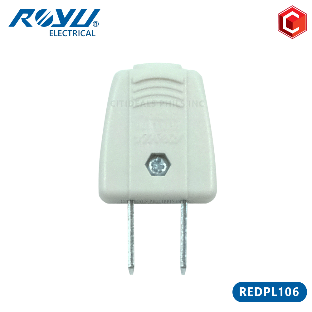 Electrical Plug Regular ROYU 250v 3A White REDPL | Lazada PH