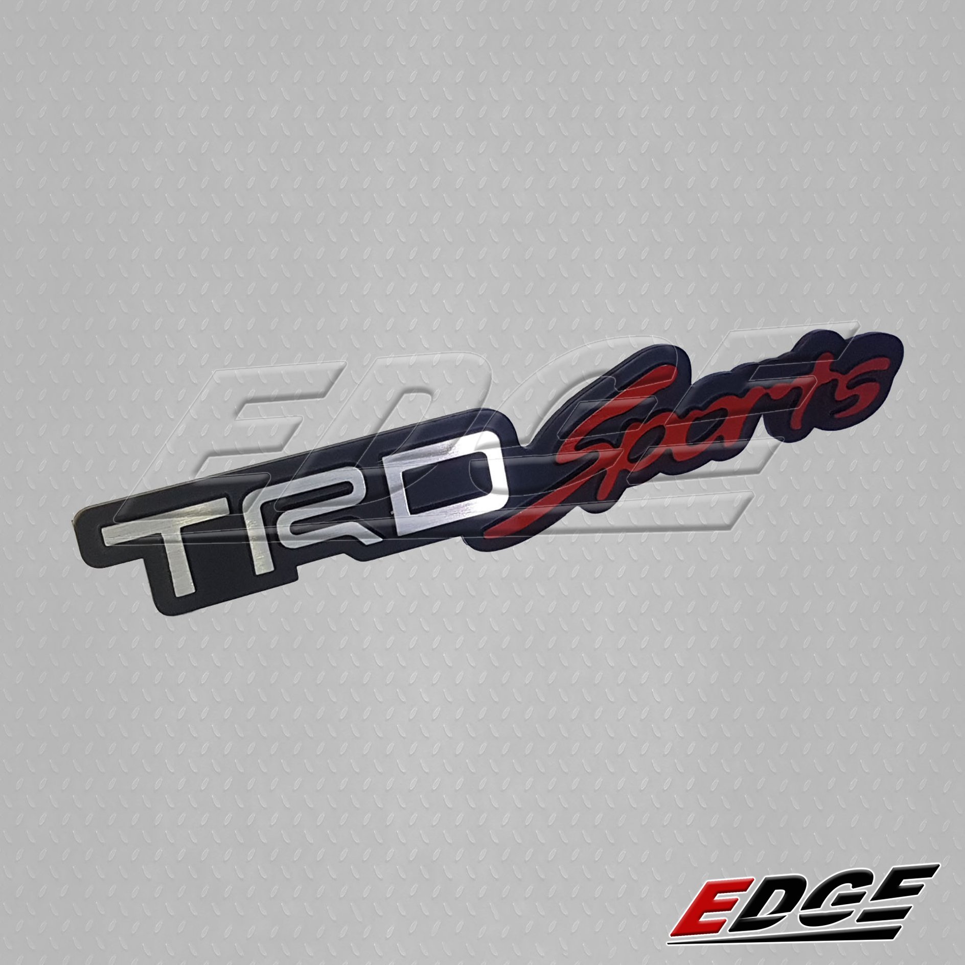 Emblem - TRD SPORTS - Aluminum - 3x18cm // toyota trdsports sport trd ...