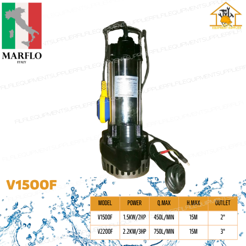 MARFLO SEWAGE SUBMERSIBLE PUMP 2HP HEAVY DUTY | Lazada PH