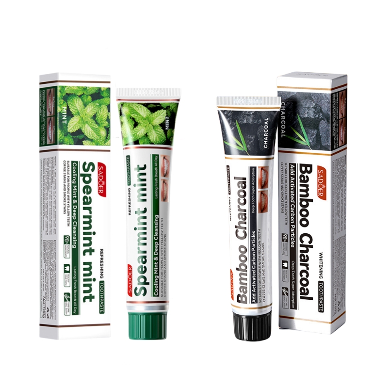Refreshing Spearmint Bamboo Charcoal Antibacterial Toothpaste Clean ...