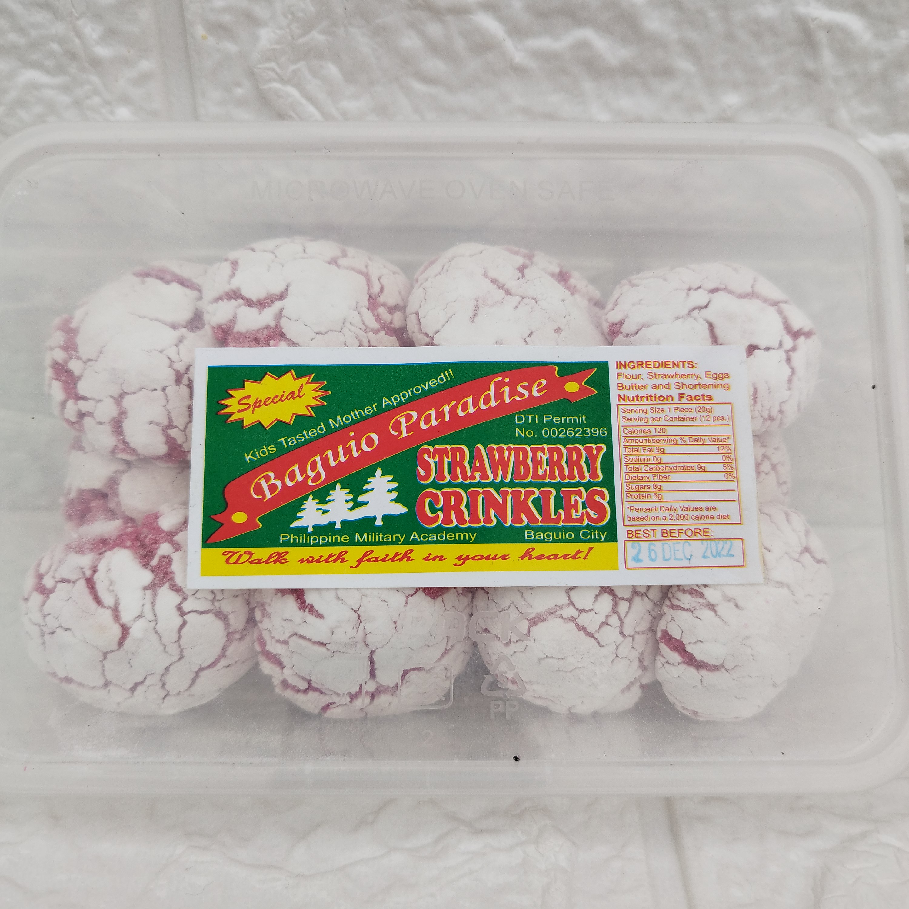 Baguio Paradise Crinkles, Choco, Strawberry & Ube Flavor, Baguio ...