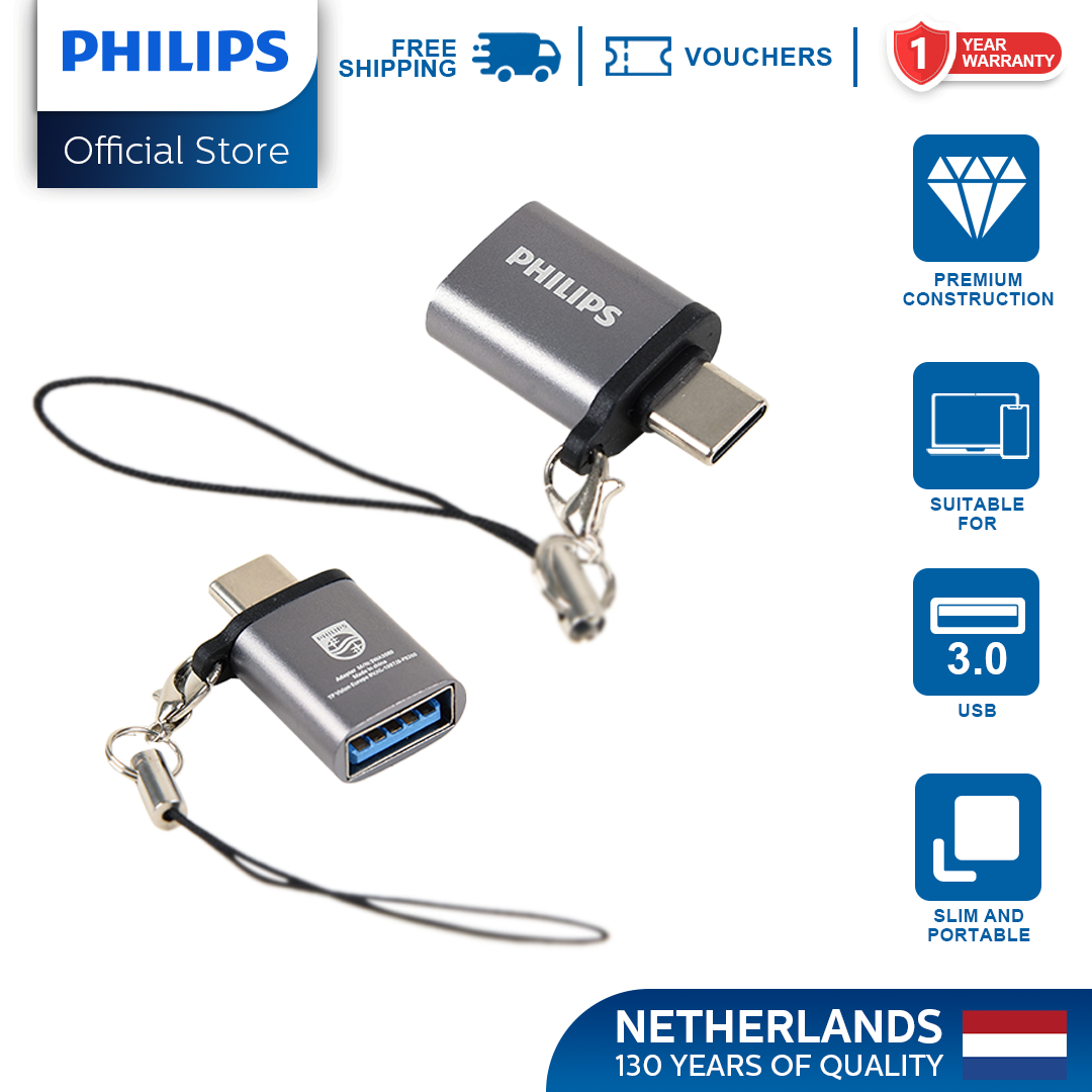 Philips 3.0 USB-A Female to USB-C Male Adapter | Lazada PH