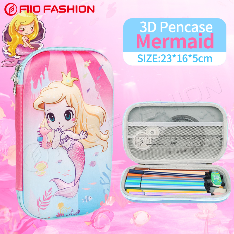 Kids Pencil Case Pencil Box with Cute Cartoon Design School Box Pencil ...