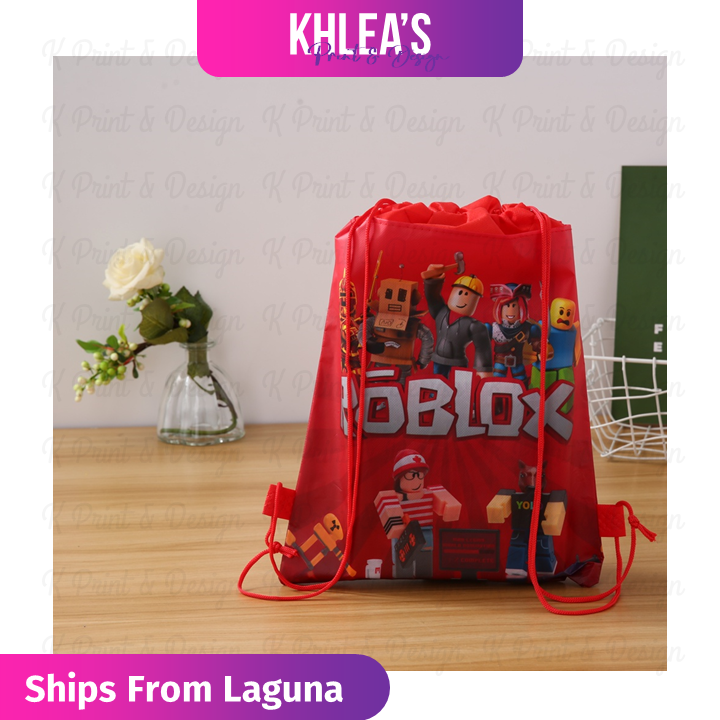 Roblox lootbag drawstring bag eco souvenir (BLUE) | Lazada PH