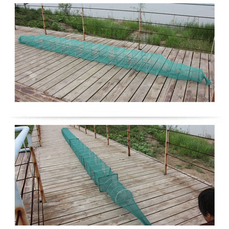 Shrimp Cage Crayfish Fishing Traps Mesh Fishing Cage Salvage Net Multi ...