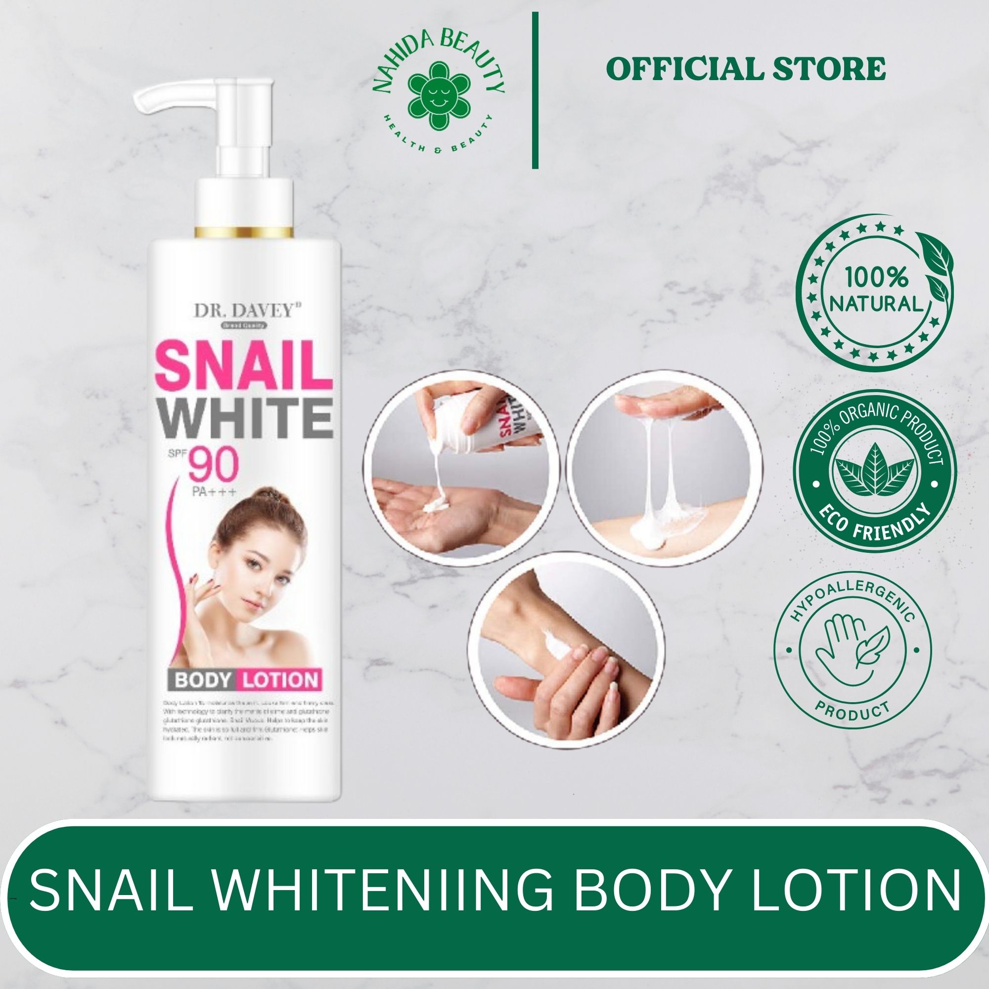 Snail White Body Lotion with SPF 90 Skin Moisturizer Whitening Maintain ...