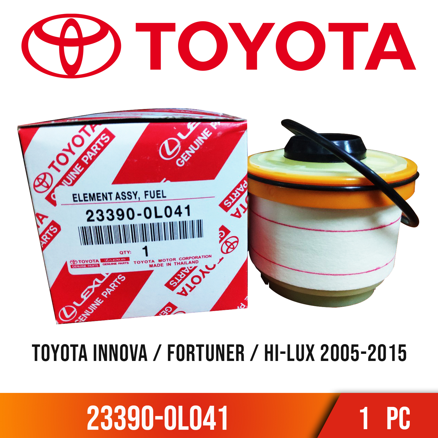 Toyota Fuel Filter 23390-0L041 for Toyota Innova / Fortuner / Hi-Lux ...