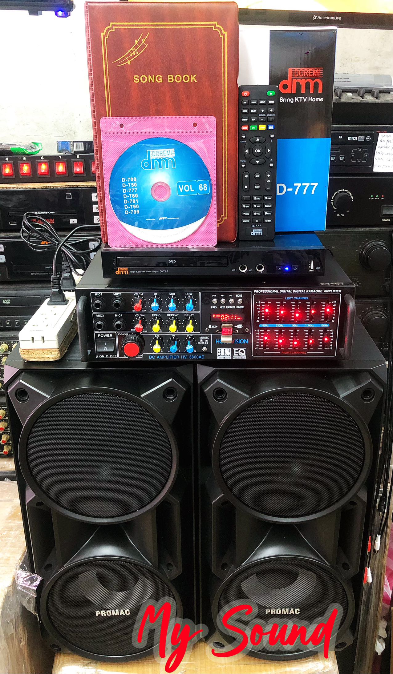 Karaoke set megapro doremi midi karaoke videoke DVD player system ...